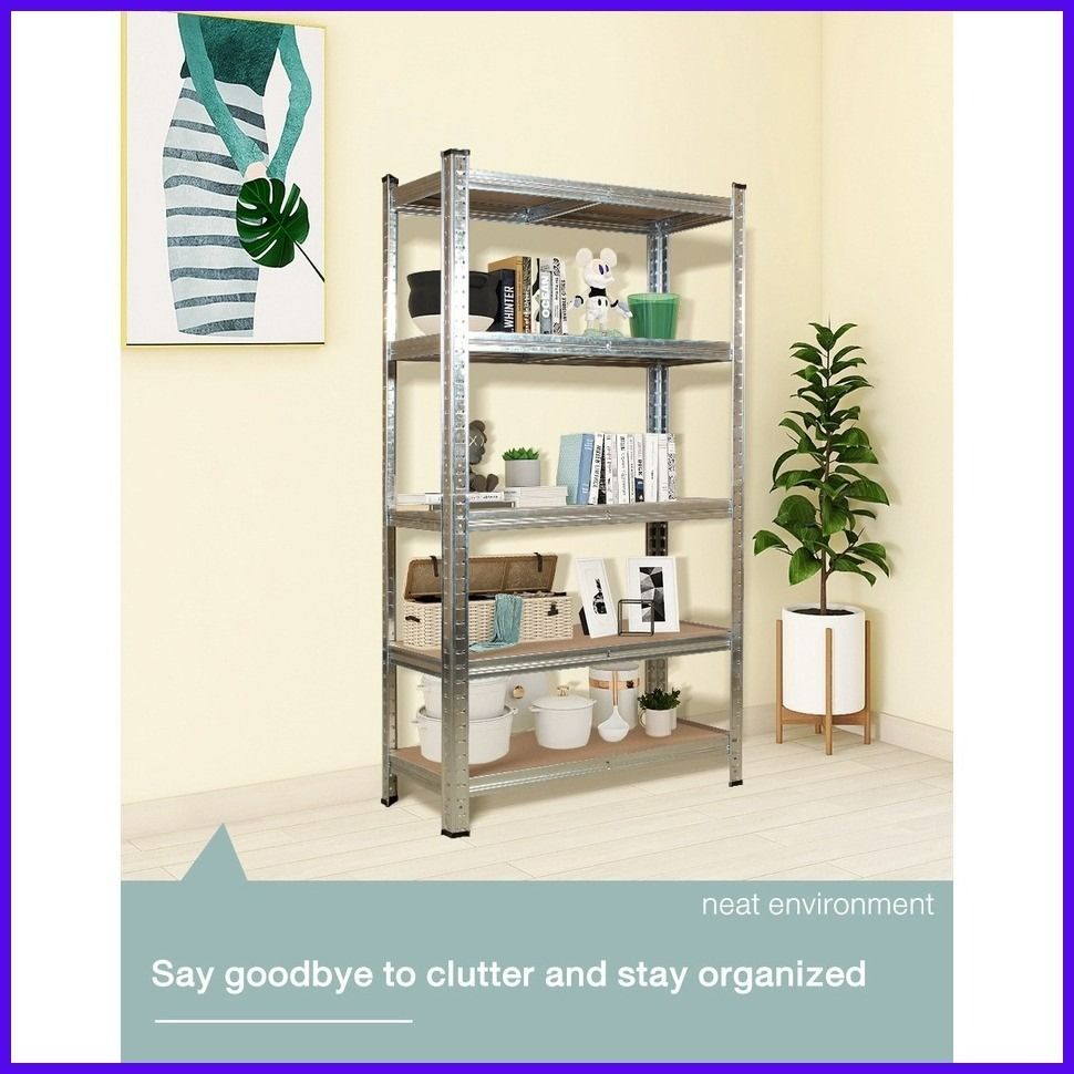 Load 450 KG 3 Layers Adjustable Rack Boltless Steel Rack Organizer ...