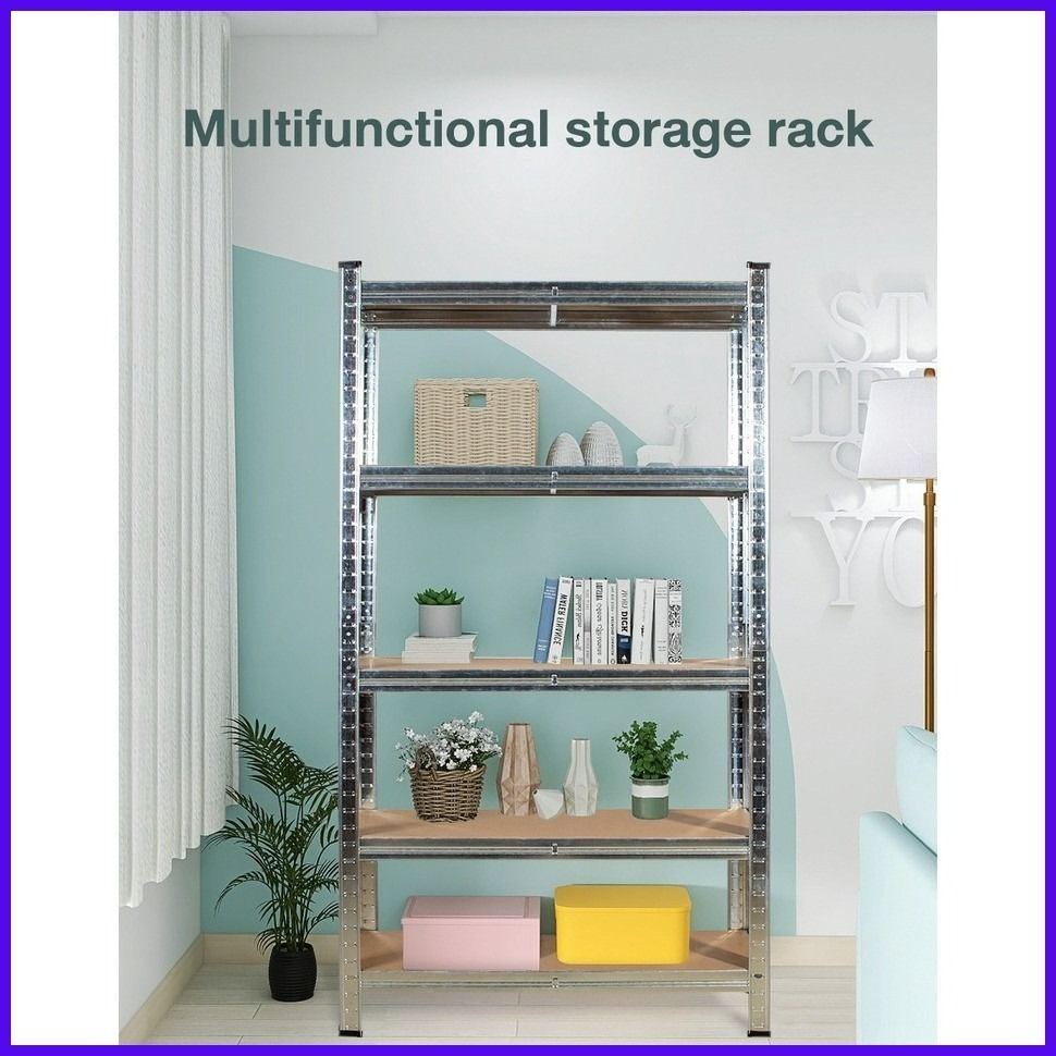 Load 450 KG 3 Layers Adjustable Rack Boltless Steel Rack Organizer ...
