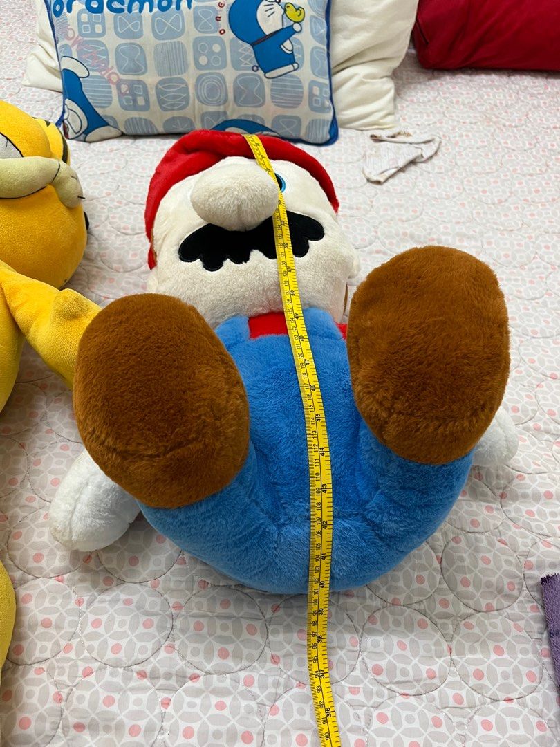 Mario Garfields patung Besar Big Size Soft Toys, Hobbies & Toys, Toys ...