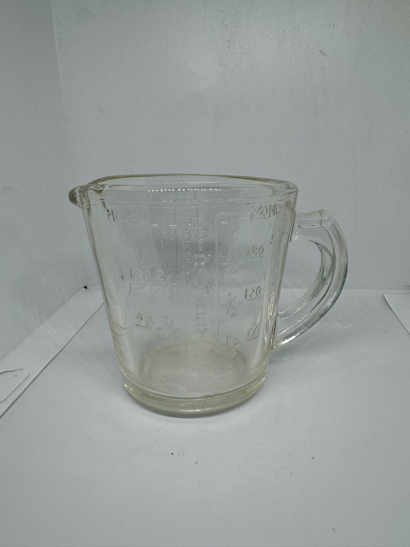 One piece 250 ml measuring cup hard glass, Furniture & Home Living ...