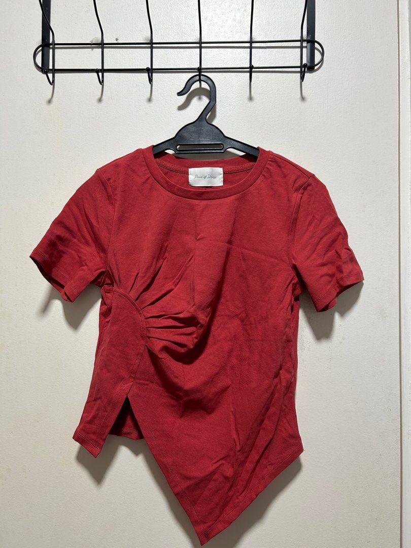 POD Asymmetrical T-shirt, Women's Fashion, Tops, Shirts on Carousell