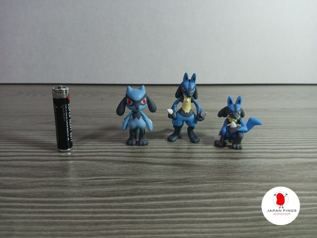 Pokemon Figures Lucario Riolu Set, Hobbies & Toys, Toys & Games on ...