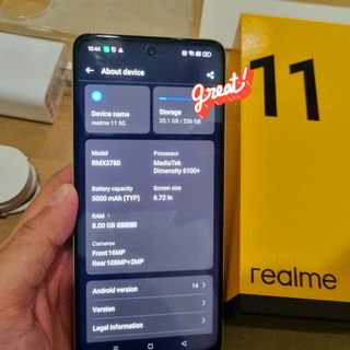 Realme 11 5G Glory Gold 256GB, Mobile Phones & Gadgets, Mobile Phones ...