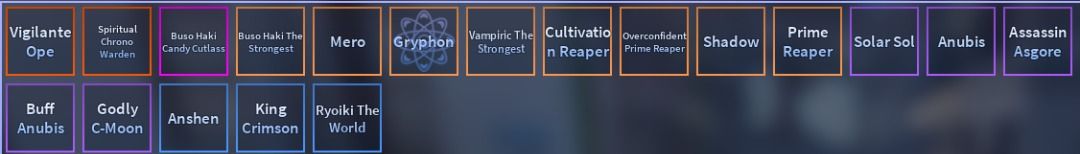 Roblox A Universal Time AUT skins and specs, Video Gaming, Gaming ...