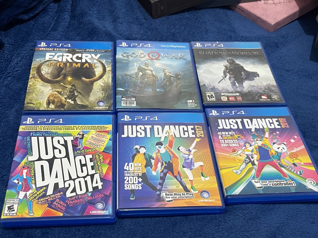 RUSH SALE PS4 GAMES JUST DANCE , SHADOW OF MORDOR, Video Gaming, Video ...