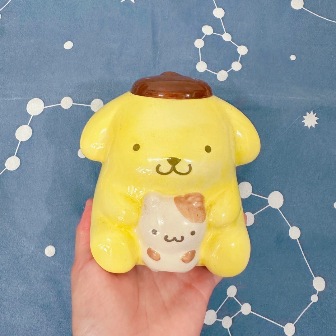 Sanrio Pompompurin and muffin - 3D Ceramic Coin Bank Money Piggy ...