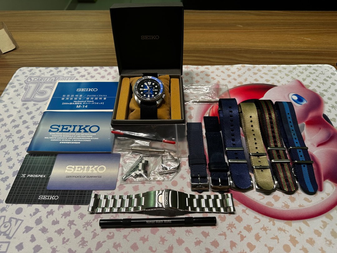 Seiko Made in Japan Deep Blue Turtle "Batman", Men's Fashion, Watches ...