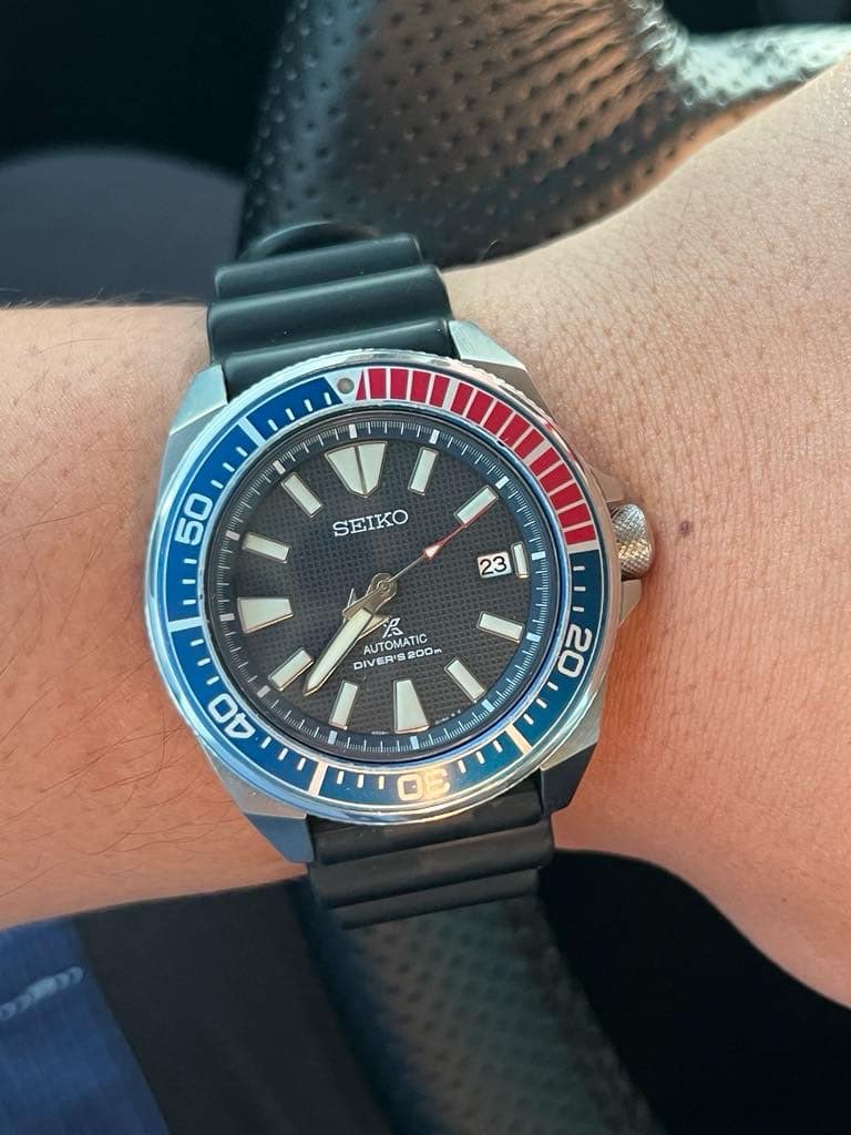 Seiko Prospex JAPAN made Pepsi Samurai 200M Diver’s watch, Men's ...