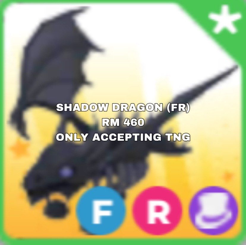 SHADOW DRAGON (ADOPT ME), Video Gaming, Gaming Accessories, In-Game ...