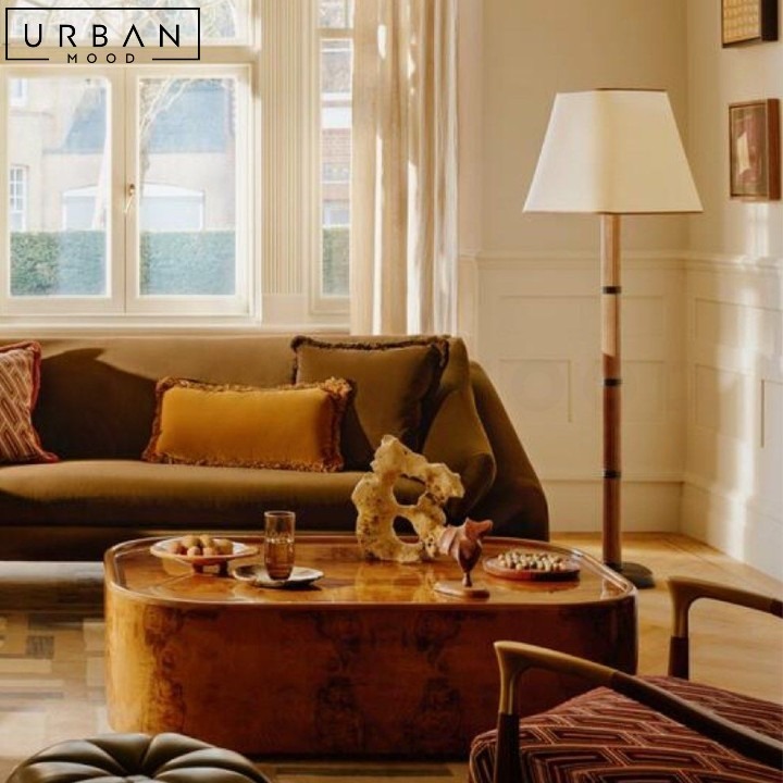 SIMPSON Rustic Solid Wood Round Coffee Table, Furniture & Home Living ...