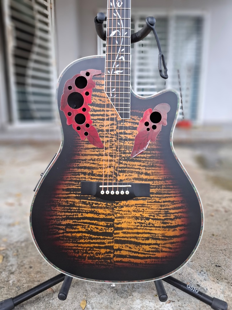 Smiger M-4160-EQ Acoustic Electric Sunburst Guitar, Hobbies & Toys ...