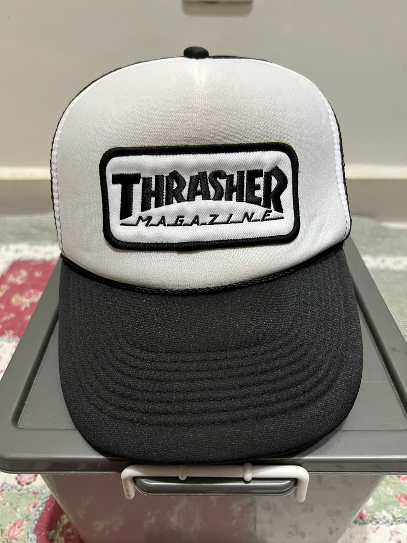 THRASHER MAGAZINE Trucker Cap Topi, Men's Fashion, Watches ...