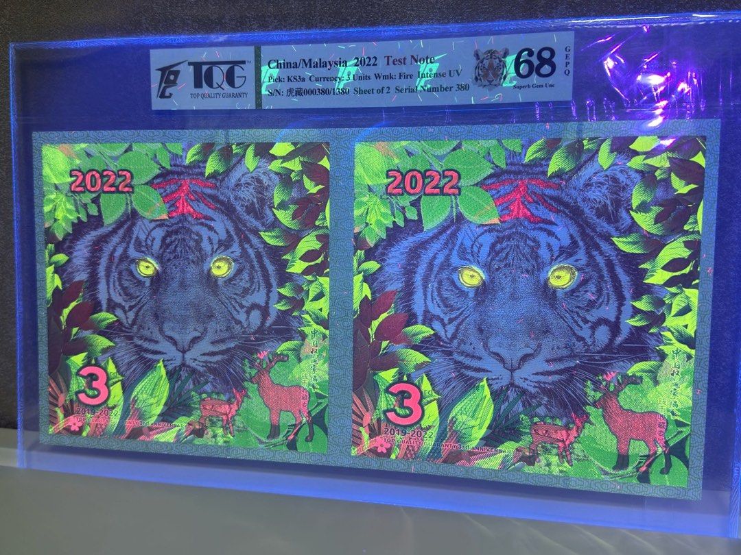 TQG Malaysia/China 2022 Test Note (Uncut), Hobbies & Toys, Memorabilia ...