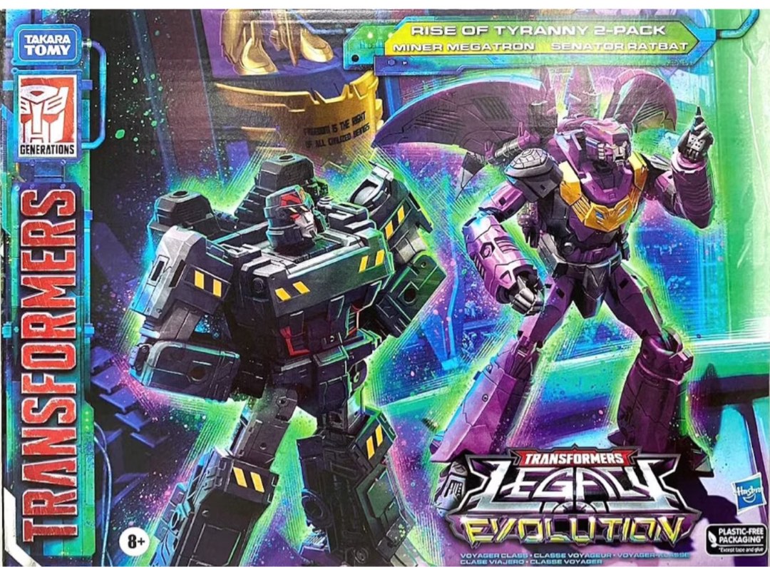 Transformers Legacy Evolution Rise of Tyranny Miner Megatron vs Senator ...