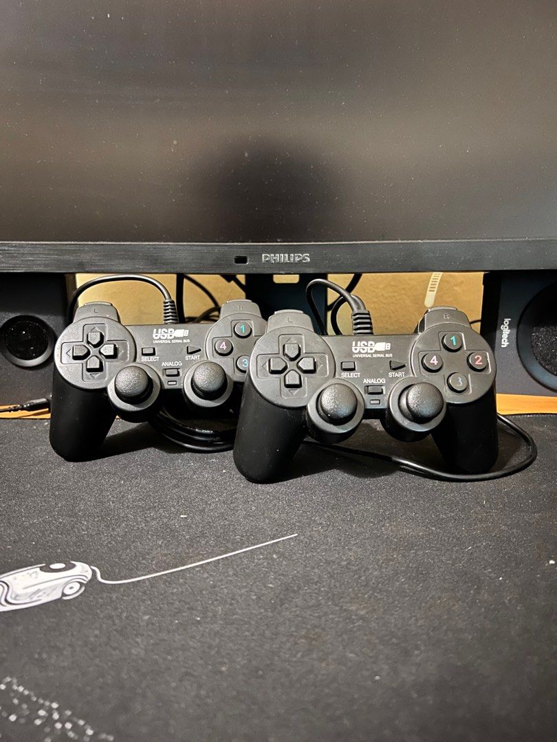 Twin USB Gamepad, Video Gaming, Gaming Accessories, Controllers on Carousell