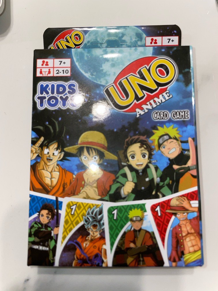 UNO Anime edition, Hobbies & Toys, Toys & Games on Carousell