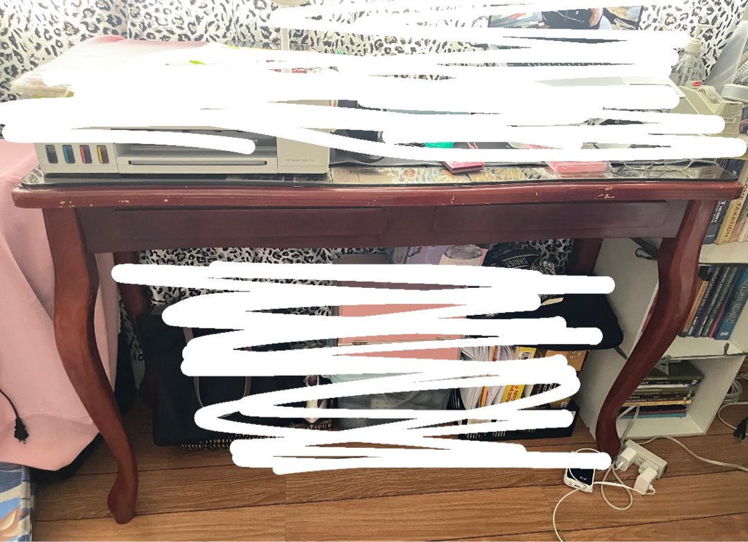 WOODEN CONSUL TABLE, Furniture & Home Living, Furniture, Tables & Sets ...