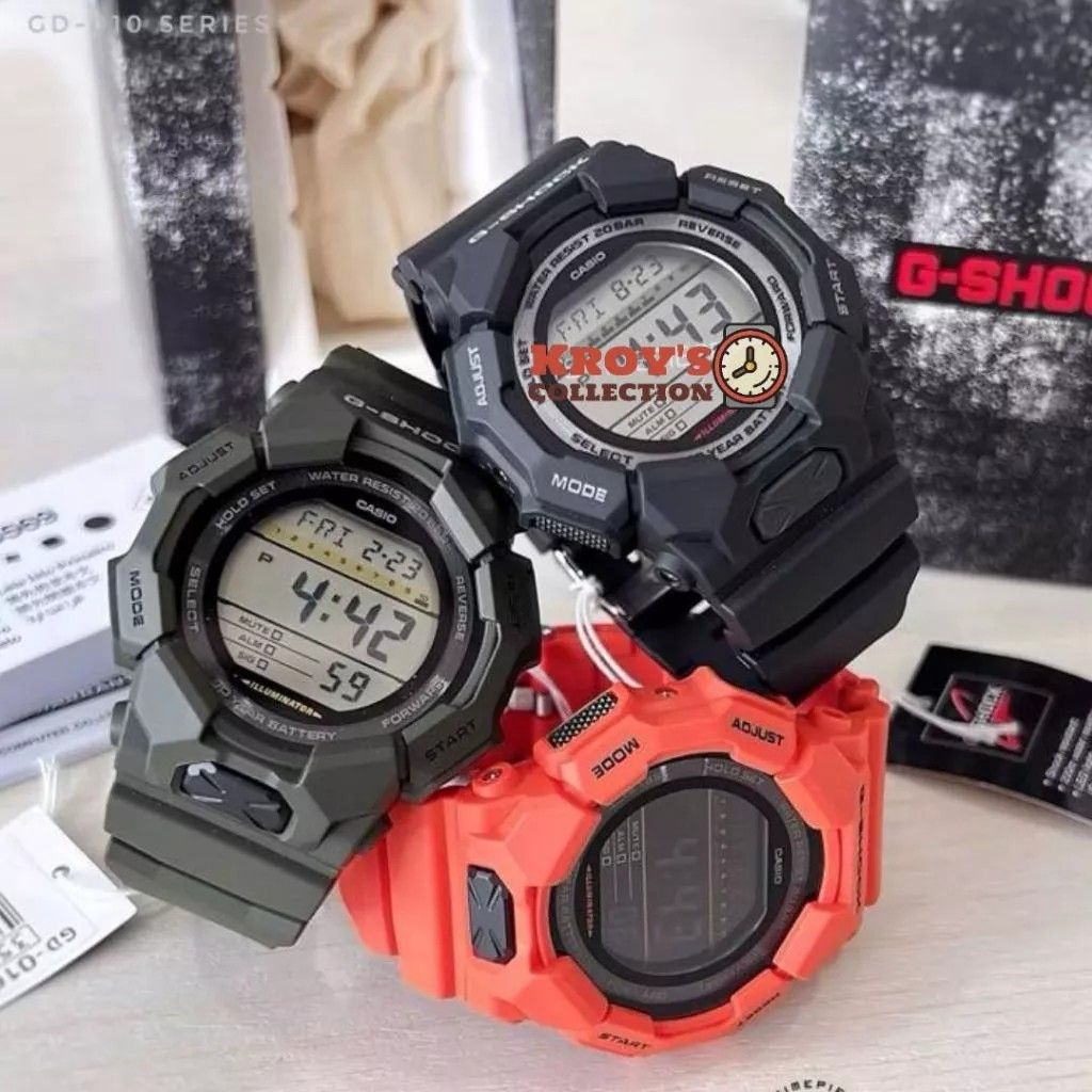 100% Original Casio G-Shock GD-010-1/GD-010-3/GD-010-4 New Rugged Basic Digital Watch, Men's ...