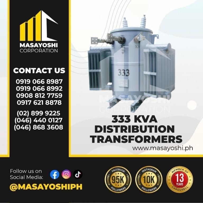 333 KVA Distribution Transformer, Commercial & Industrial, Industrial ...