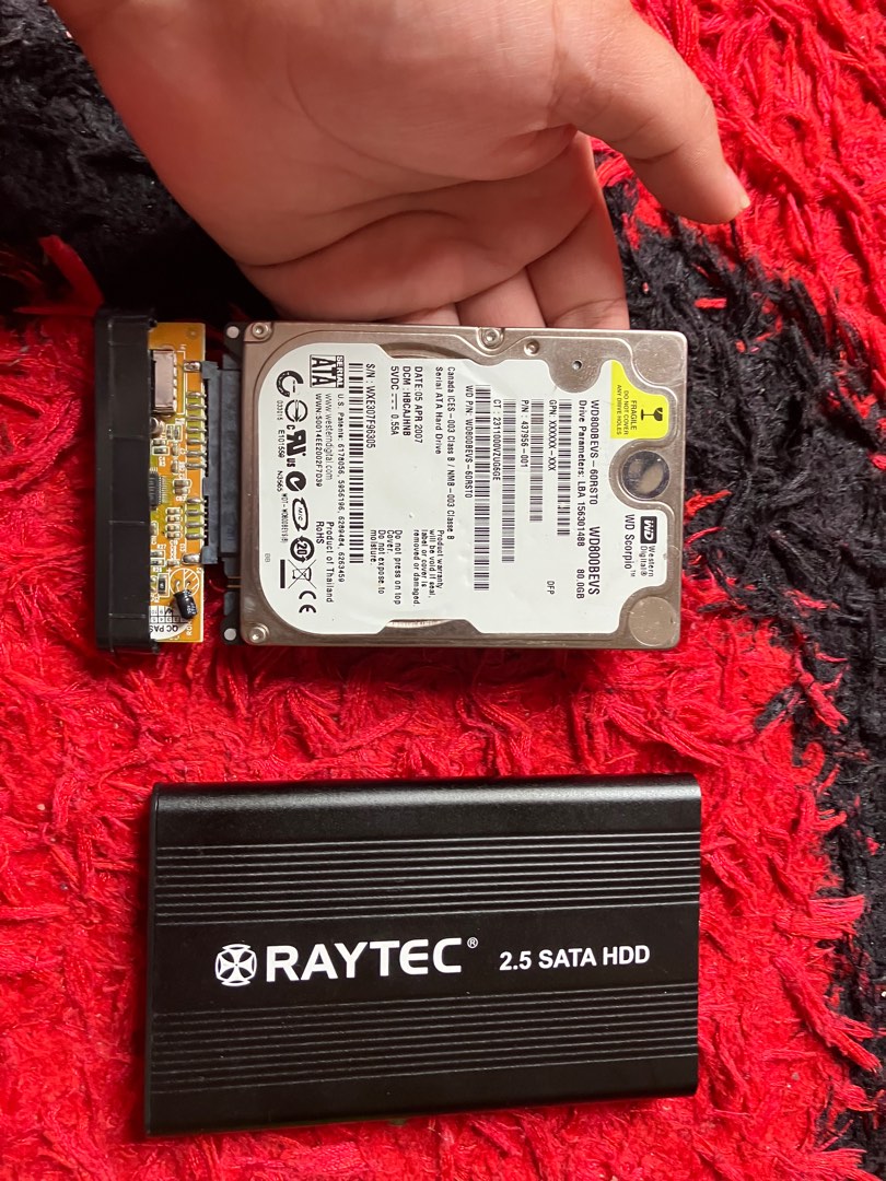 80 GB HDD External Hard Disk, Computers & Tech, Parts & Accessories ...