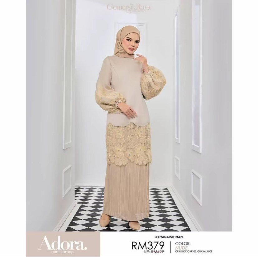 ADORA MINI KURUNG LEEYANARAHMAN XL, Women's Fashion, Muslimah Fashion ...