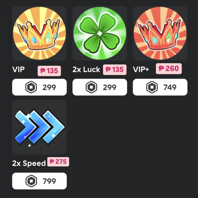 Anime Vanguard Vanguards GP Gamepasses Gamepass Game Passes Pass Roblox ...