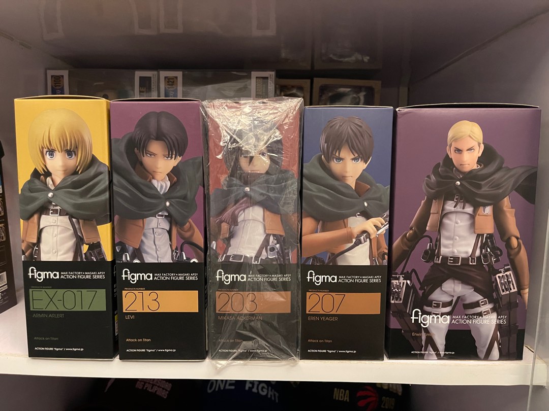Attack on titan figma set, Hobbies & Toys, Toys & Games on Carousell