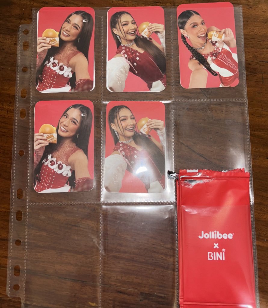 BINI X JOLLIBEE PHOTOCARDS, Hobbies & Toys, Memorabilia & Collectibles ...