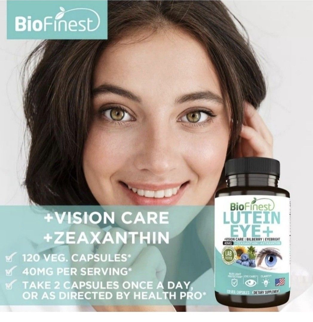Biofinest Lutein Eye Vitamin with Zeaxanthin Eyebright Bilberry ...