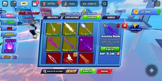 Blade ball nebula sniper and divine set, Video Gaming, Gaming ...
