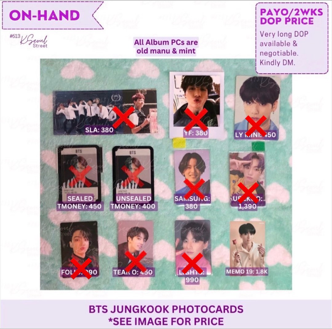 BTS JUNGKOOK JK PC: MEMORIES MEMO 2019 19 MEMO19 PHOTOCARD VAMPKOO UBEKOO DECO KIT RPC, Hobbies ...