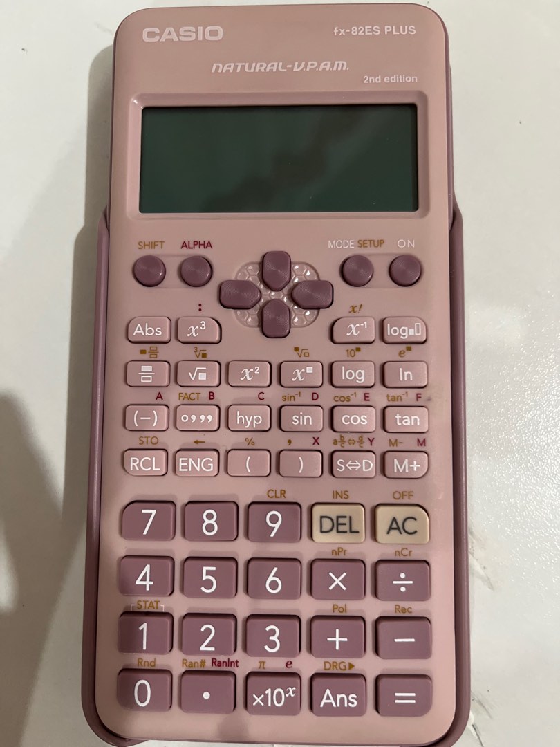 Cashio pink scientific calculator, Computers & Tech, Office & Business ...