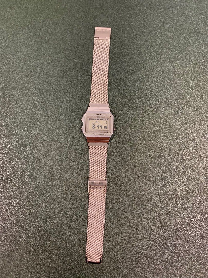 Casio A700WM-7A Digital Unisex Watch Retro Stainless Steel LED A700 ...