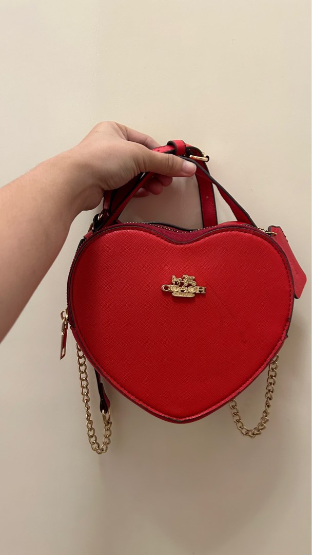 Coach Heart Shape Sling Bag, Women's Fashion, Bags & Wallets, Cross ...