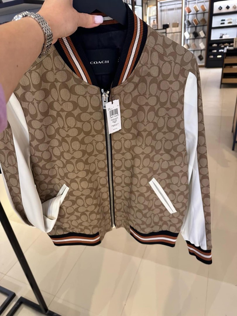 Coach Signature Souvenir Jacket, Luxury, Apparel on Carousell