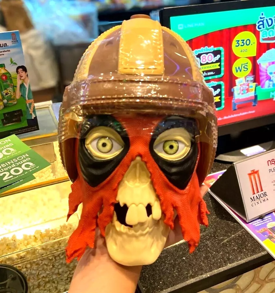 Deadpool and wolverine Headpool popcorn bucket, Hobbies & Toys, Toys ...