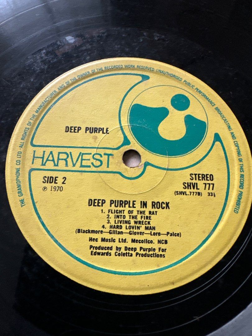 Deep Purple in Rock Vinyl, Hobbies & Toys, Collectibles & Memorabilia ...
