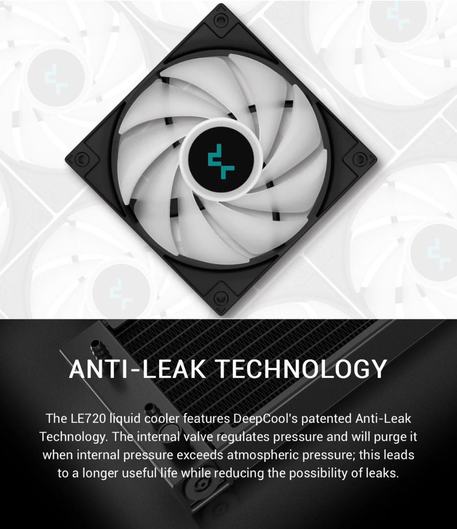 Deepcool LE520 and LE720 AIO cpu Liquid Cooler| Hydro Bearing| Aluminum ...