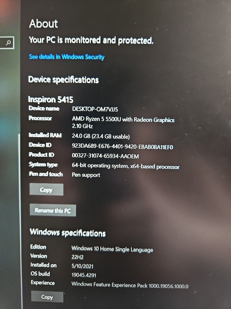 Dell Inspiron 5415 (Midrange Laptop), Computers & Tech, Laptops ...