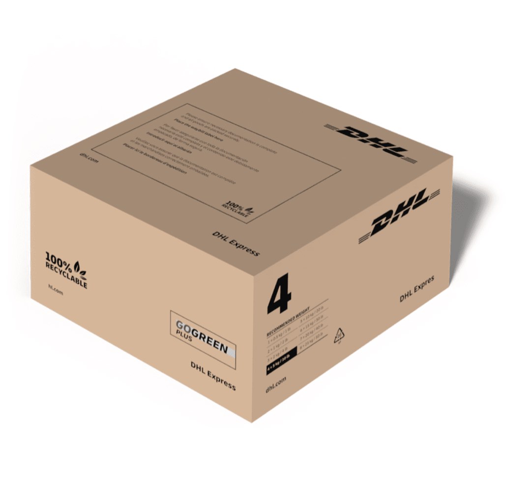 DHL Carton Box 4 brown colour, Furniture & Home Living, Home ...