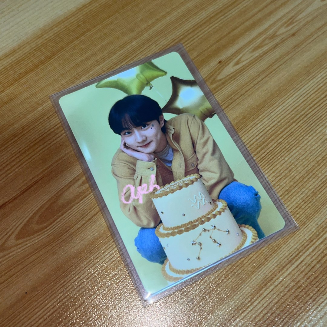 enhypen jungwon diy birthday garland photocard (cake 2), Hobbies & Toys ...