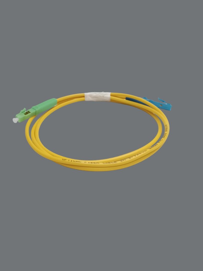 FIBER OPTIC QUICK CONNECTOR LC-APC to LC-UPC GREEN/BLUE SINGLE MODE ...