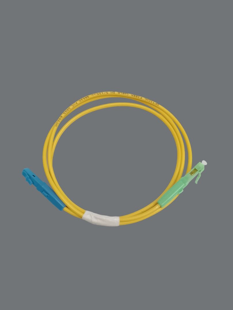 FIBER OPTIC QUICK CONNECTOR LC-APC to LC-UPC GREEN/BLUE SINGLE MODE ...