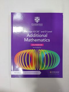 IGCSE Additional Mathematics textbook, Hobbies & Toys, Books ...