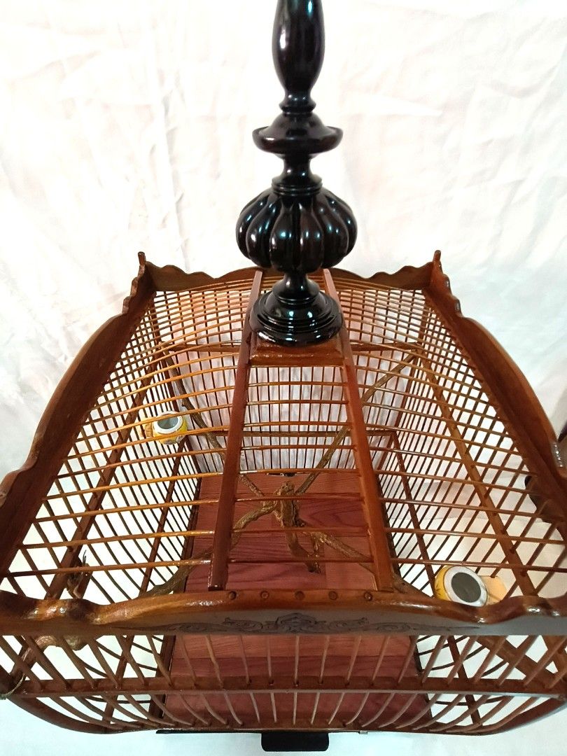 Jambul square bird cage, Pet Supplies, Homes & Other Pet Accessories on Carousell