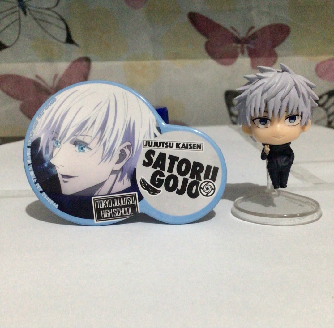 Jujutsu Kaisen Jjk Gojo pin & small figure set, Hobbies & Toys, Toys ...