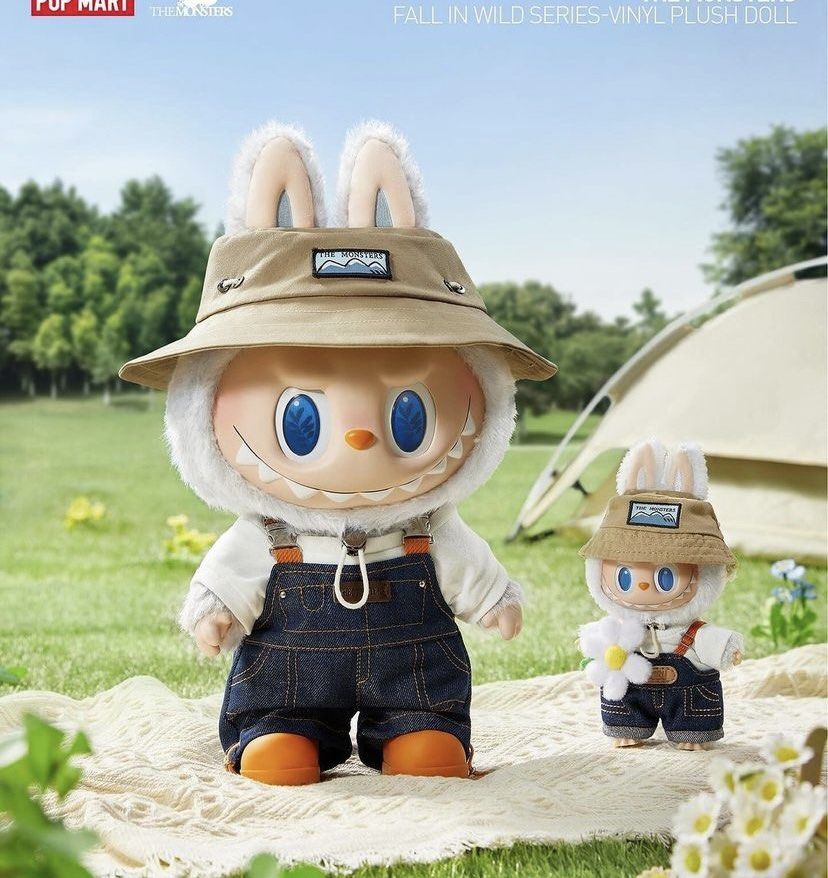 Labubu fall in wild big plush doll 40cm. PopMart., Hobbies & Toys, Toys ...