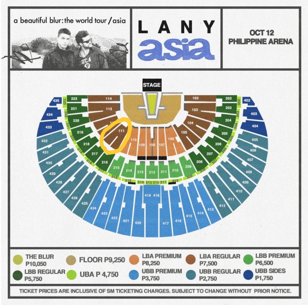 Lany Concert Tickets, Tickets & Vouchers, Event Tickets on Carousell