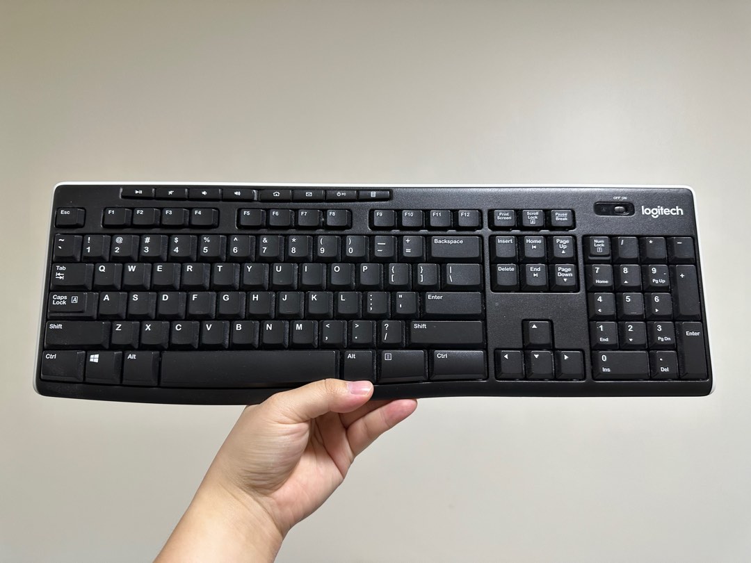 Logitech USB wireless full sized keyboard, Computers & Tech, Parts ...