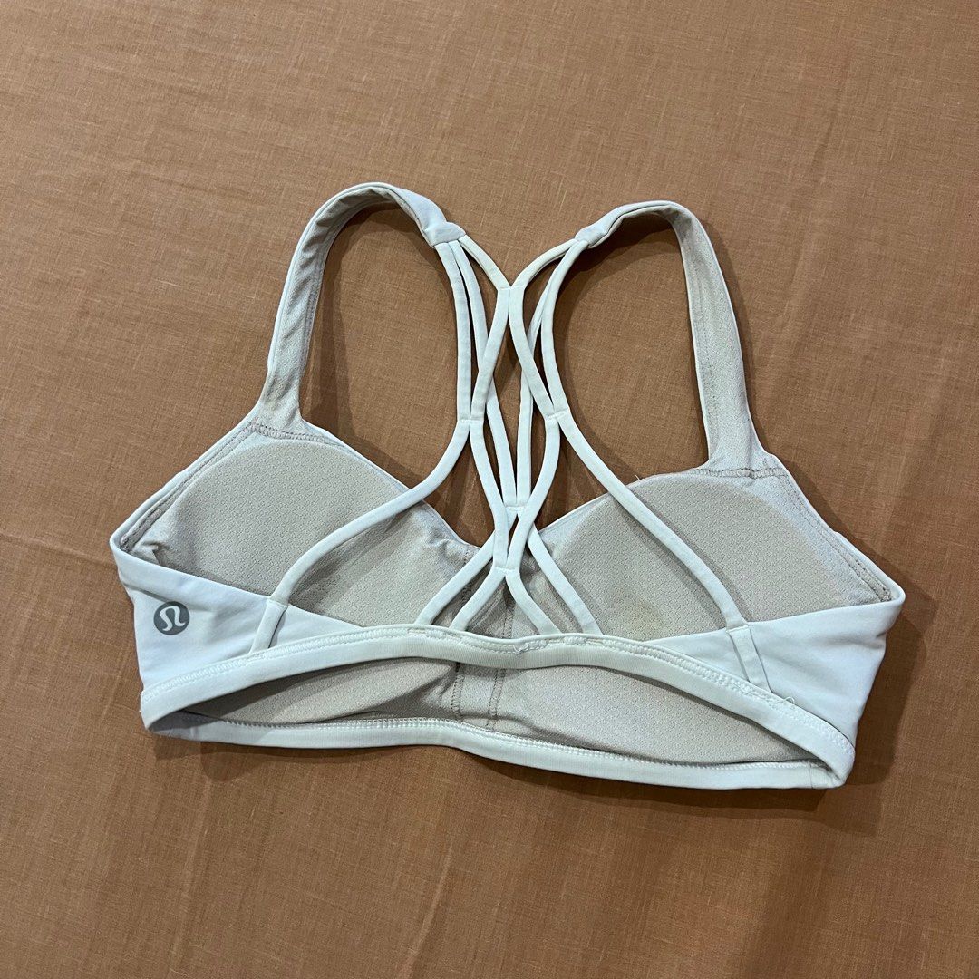 Lululemon Free To Be Zen Bra White, Women's Fashion, Activewear on ...
